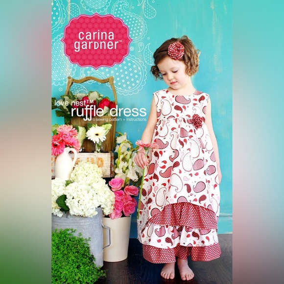 Carina | Dresses | New Carina Gardner Love Nest Ruffle Dress Sewing Pattern | Poshmark